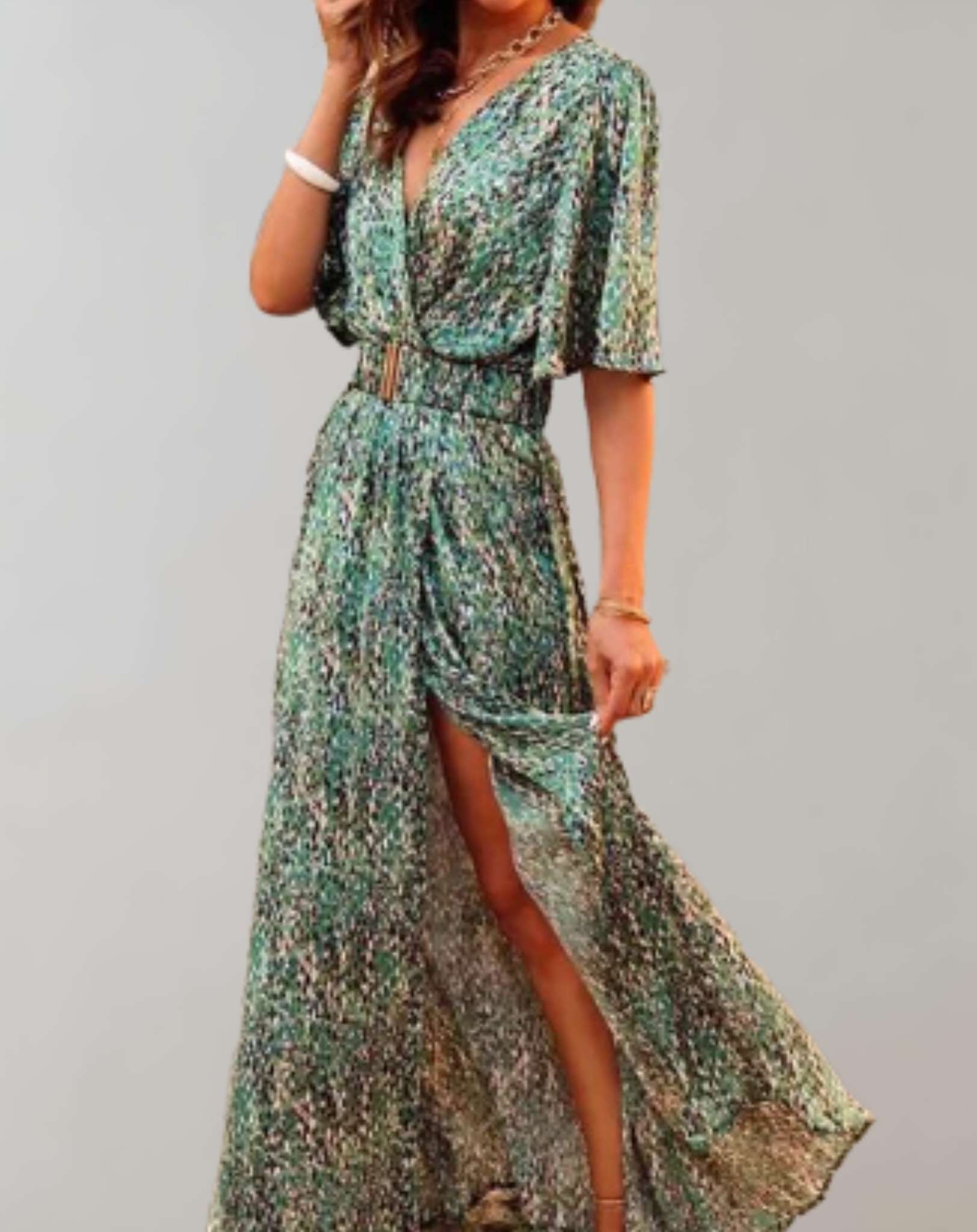 Nadia | Longue robe décontractée – Chic Parisien